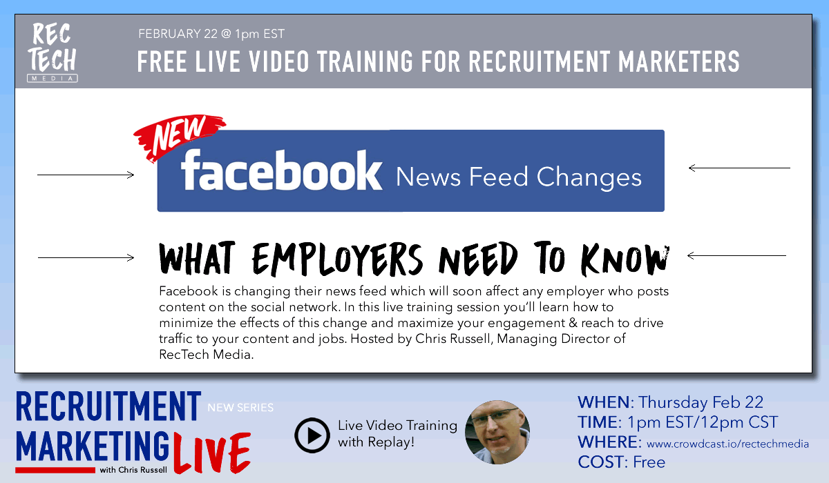 Free Webinar to Highlight Facebook Newsfeed Changes and What Employers ...