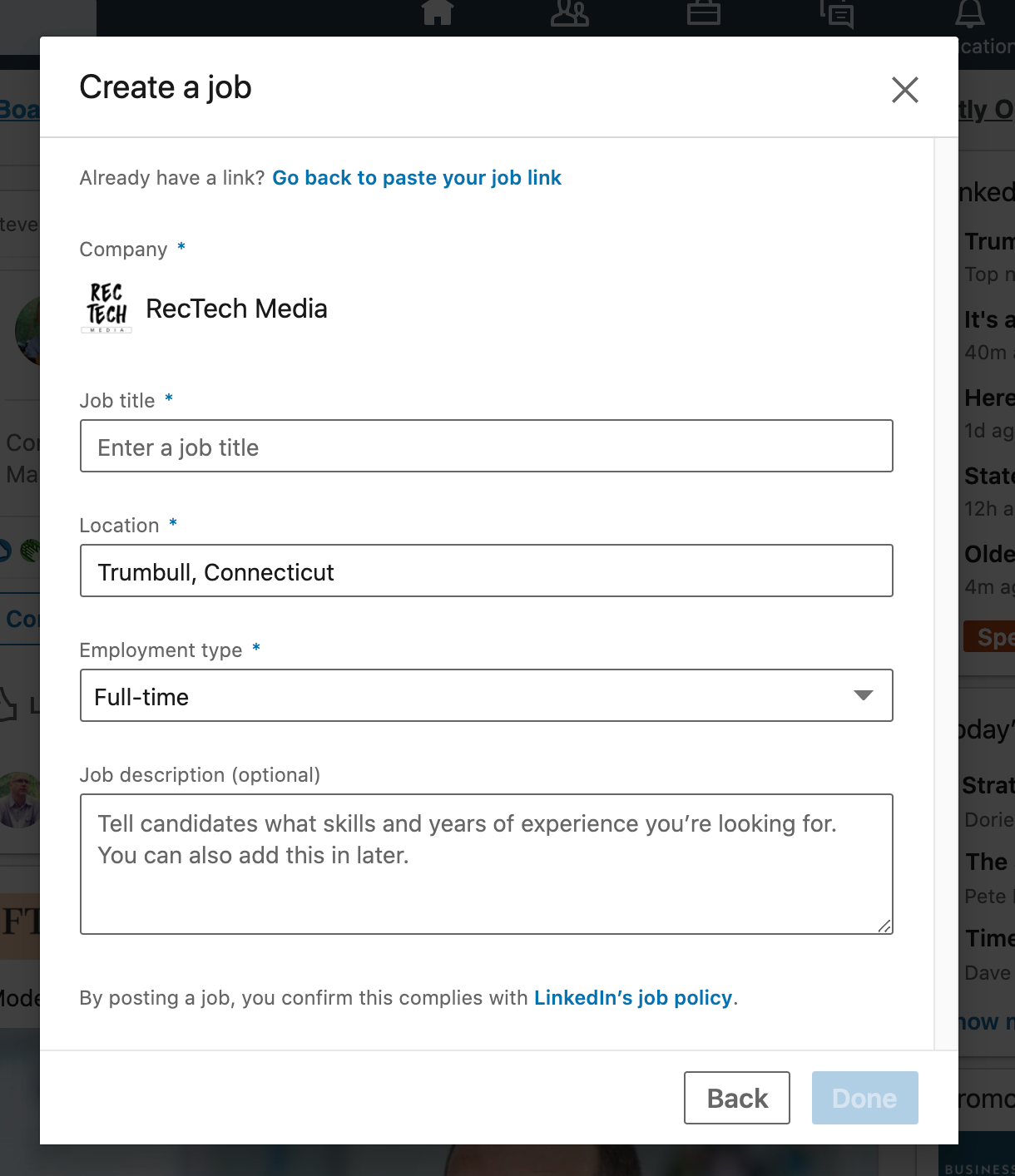LinkedIn adds ‘Job’ Post Feature to Personal Feed | Recruiting Headlines